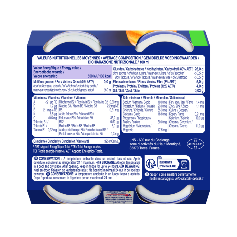 Boisson Fruitée Sans Sucres - Delical