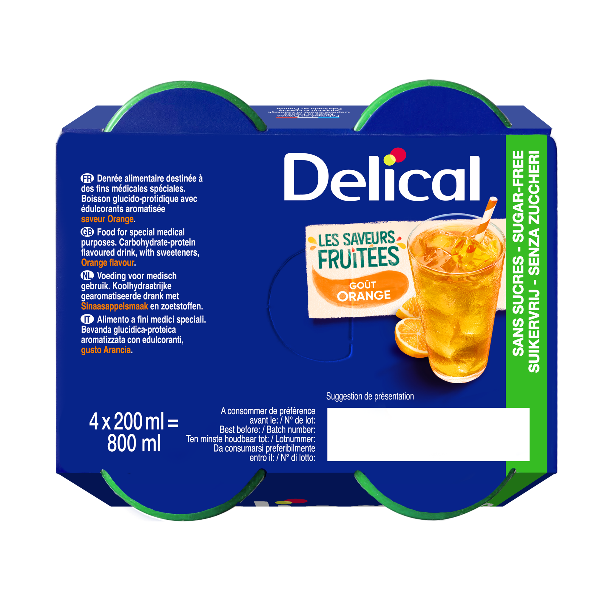 Delical les boissons fruitées sans sucres - Delical