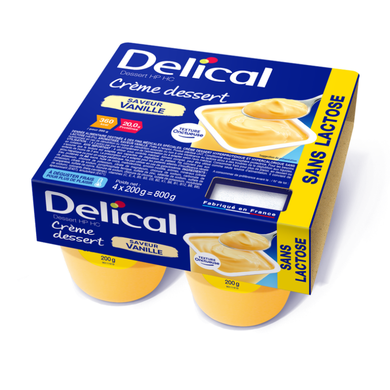 Delical Crème dessert sans lactose - Delical