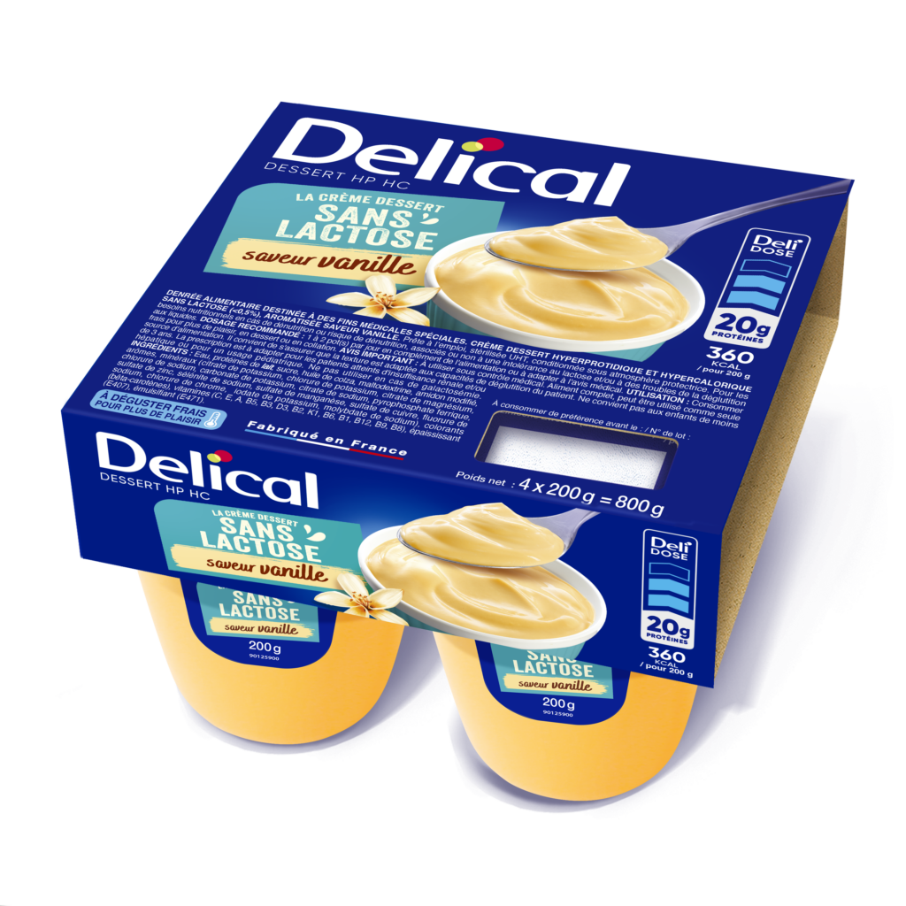Delical Crème dessert sans lactose - Delical
